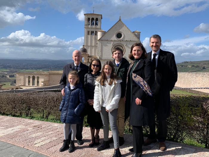 King Simeon and Family in Assisi :: Royal Bulgaria